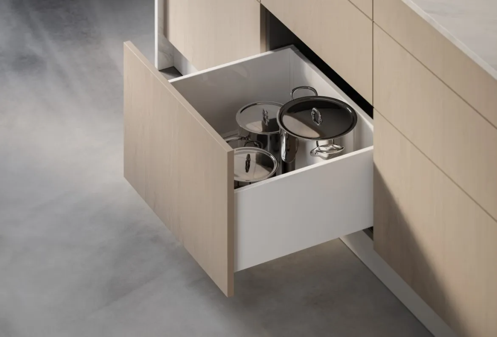 AXIS PRO push to open L-550 мм, высокий H-200 мм, белый в модуль 550 мм