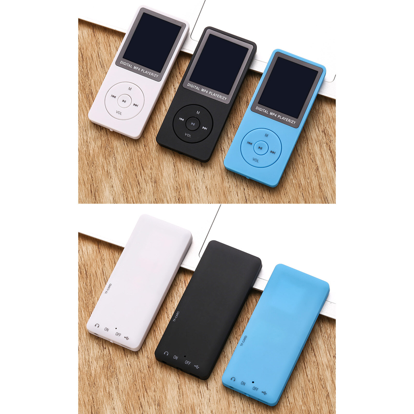 MP3-плеер 64 ГБ, музыкальный плеер с экраном 1,8 дюйма, портативный MP3-плеер с FM-радио и записью голоса для детей и взрослых