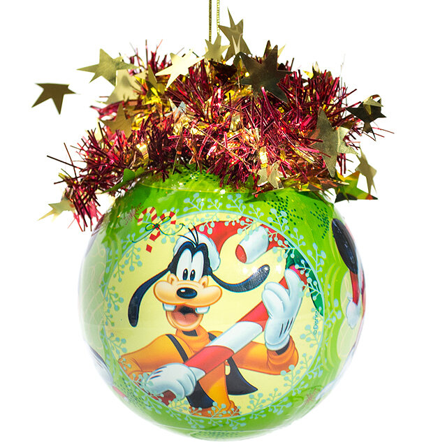 Пластиковый елочный шар Дональд Дак, Гуффи и Микки 9.5 см, MOROZCO, Ш95028