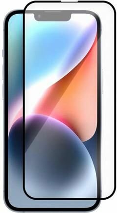 Защитное стекло Krutoff Premium для Apple iPhone 14 Black