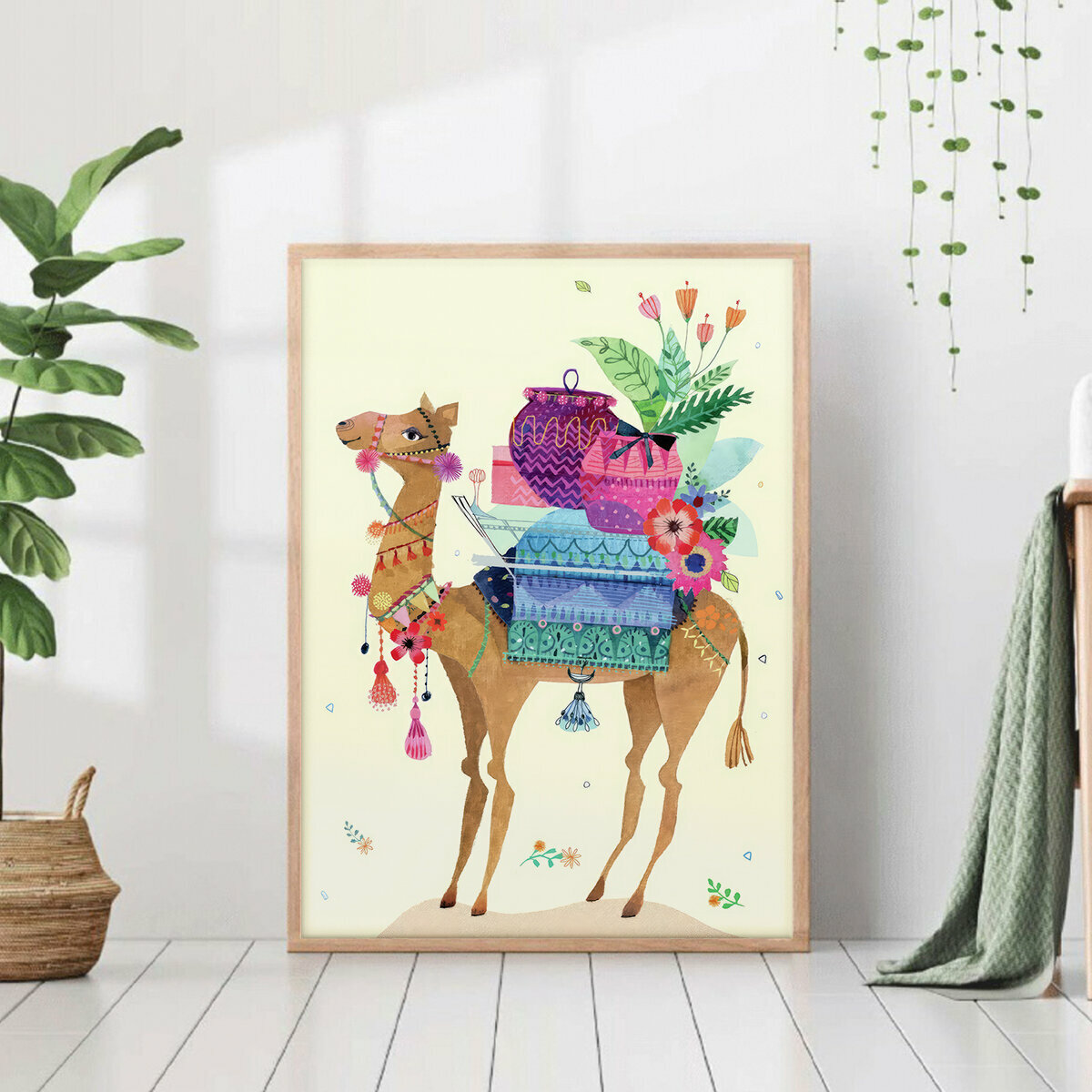 Постер "Верблюд" 40x50 без рамки для интерьера на стену
