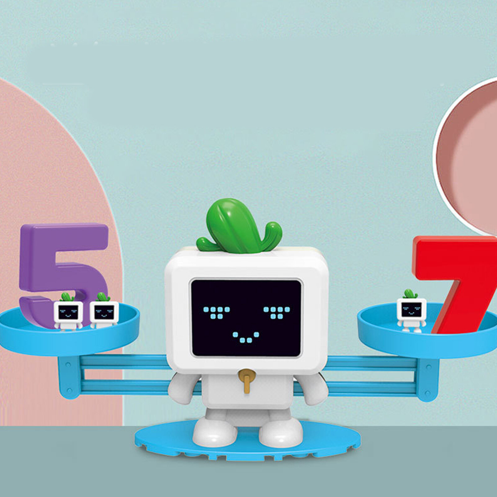 Интерактивные весы с милыми мультяшными животными для развития математических навыков у родителей и детей (BY-803)