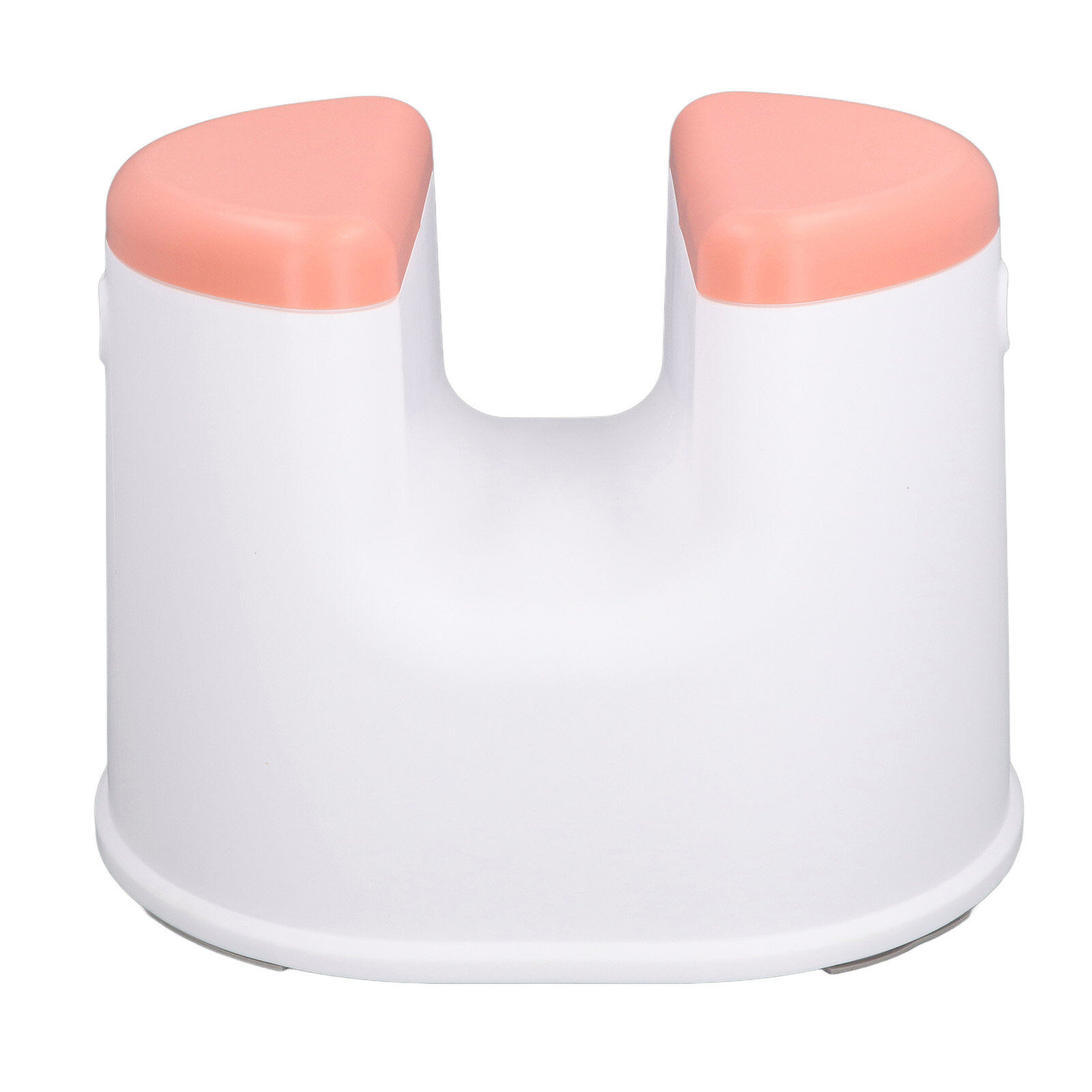 Утолщенный пластиковый табурет для душа, портативный нескользящий стул для ванной комнаты, подходящий для взрослых, пожилых и беременных женщин, розовый.