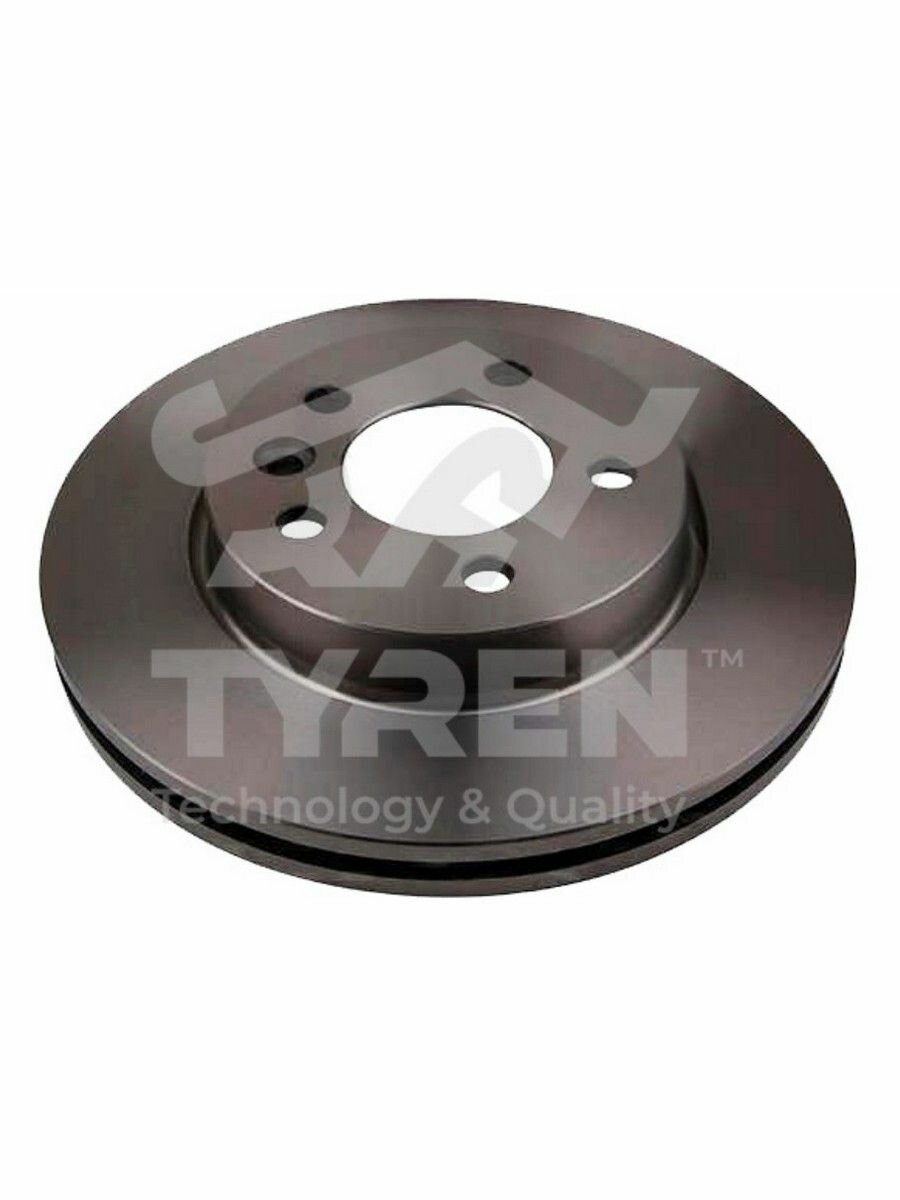 Диск тормозной передний вентилируемый для а/м Volkswagen Amarok, Tyren TYR1023341