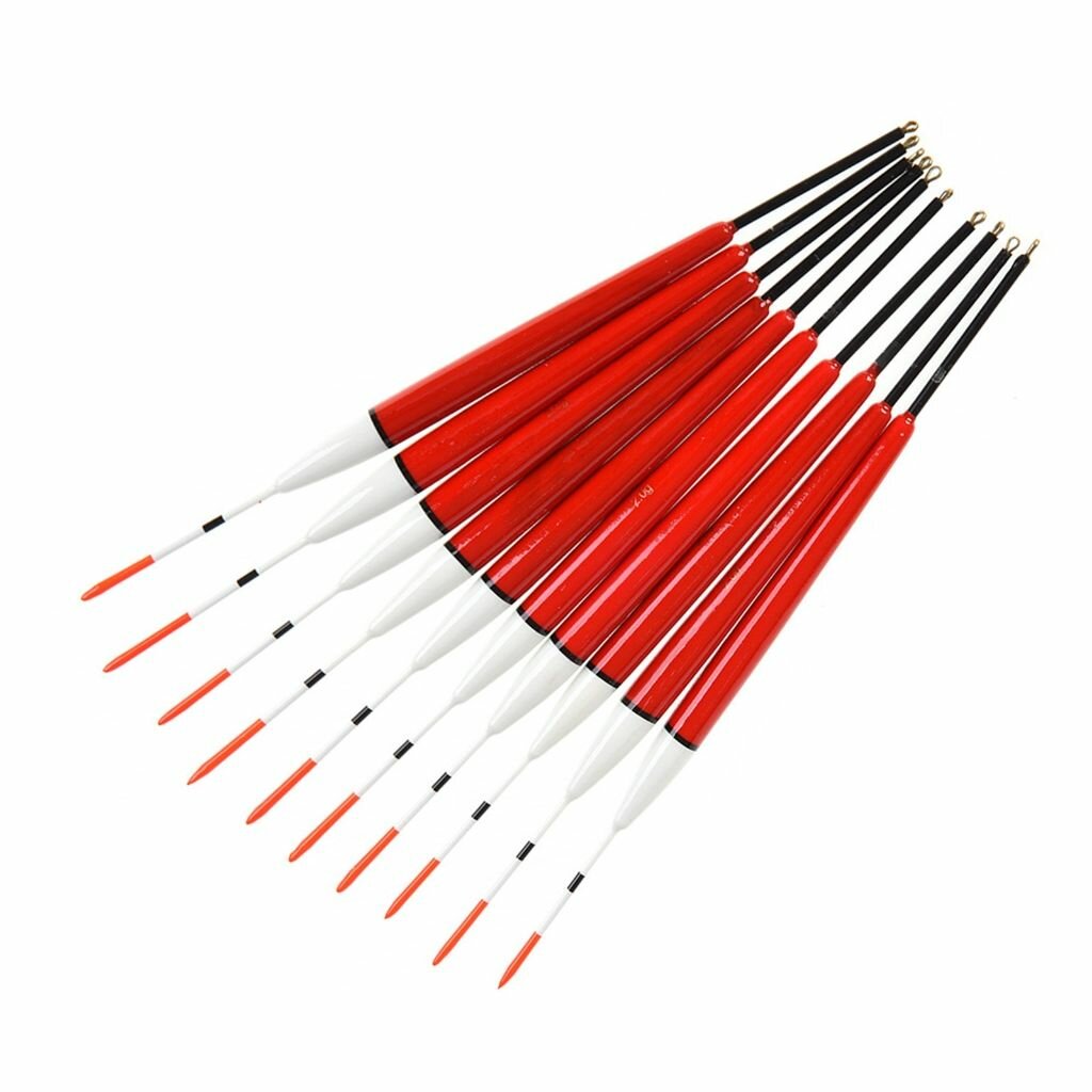 10 штук деревянных поплавков для рыбалки