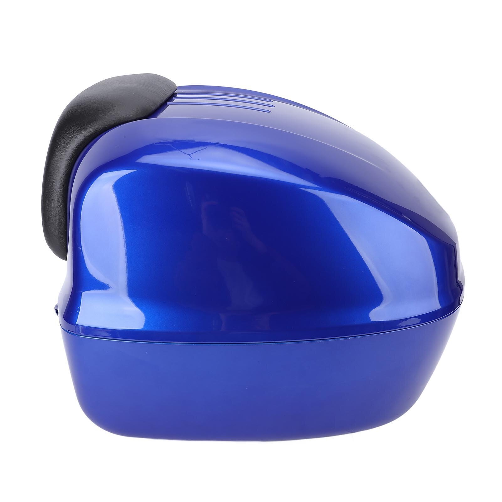 Верхний кофр для мотоцикла с кодовым замком, водонепроницаемый чехол для заднего кофра из АБС-пластика для электровелосипеда, скутера, синий