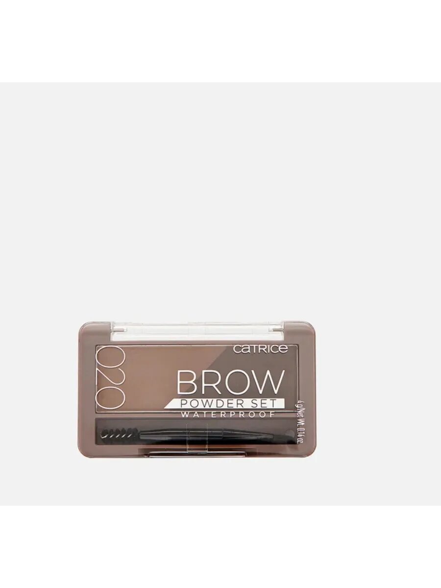 Пудра для бровей CATRICE Brow Powder Set, водоотталкивающая, матовая, 2шт