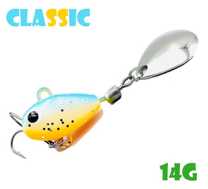 Блесна Тейл-Спиннер для рыбалки Uf-Studio Hurricane 14g #Classic