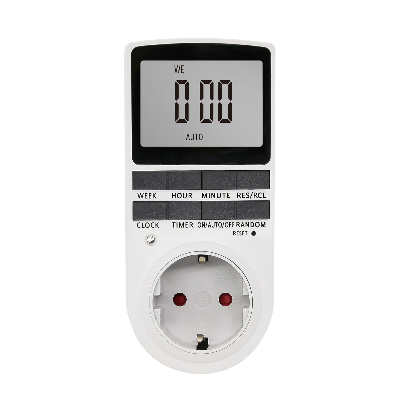 Цифровой таймер-розетка, цифровой электронный таймер с ЖК-дисплеем, программируемый таймер, энергосберегающая интеллектуальная электронная розетка с таймером.