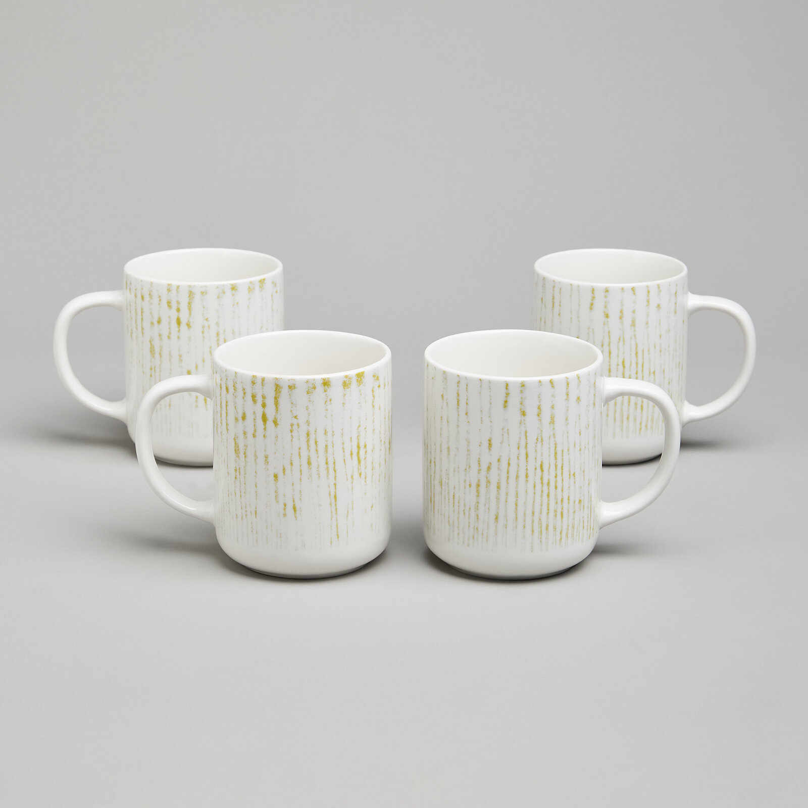 Набор кружек 576-1007 bronco daily 4 шт. 350 мл горчичный