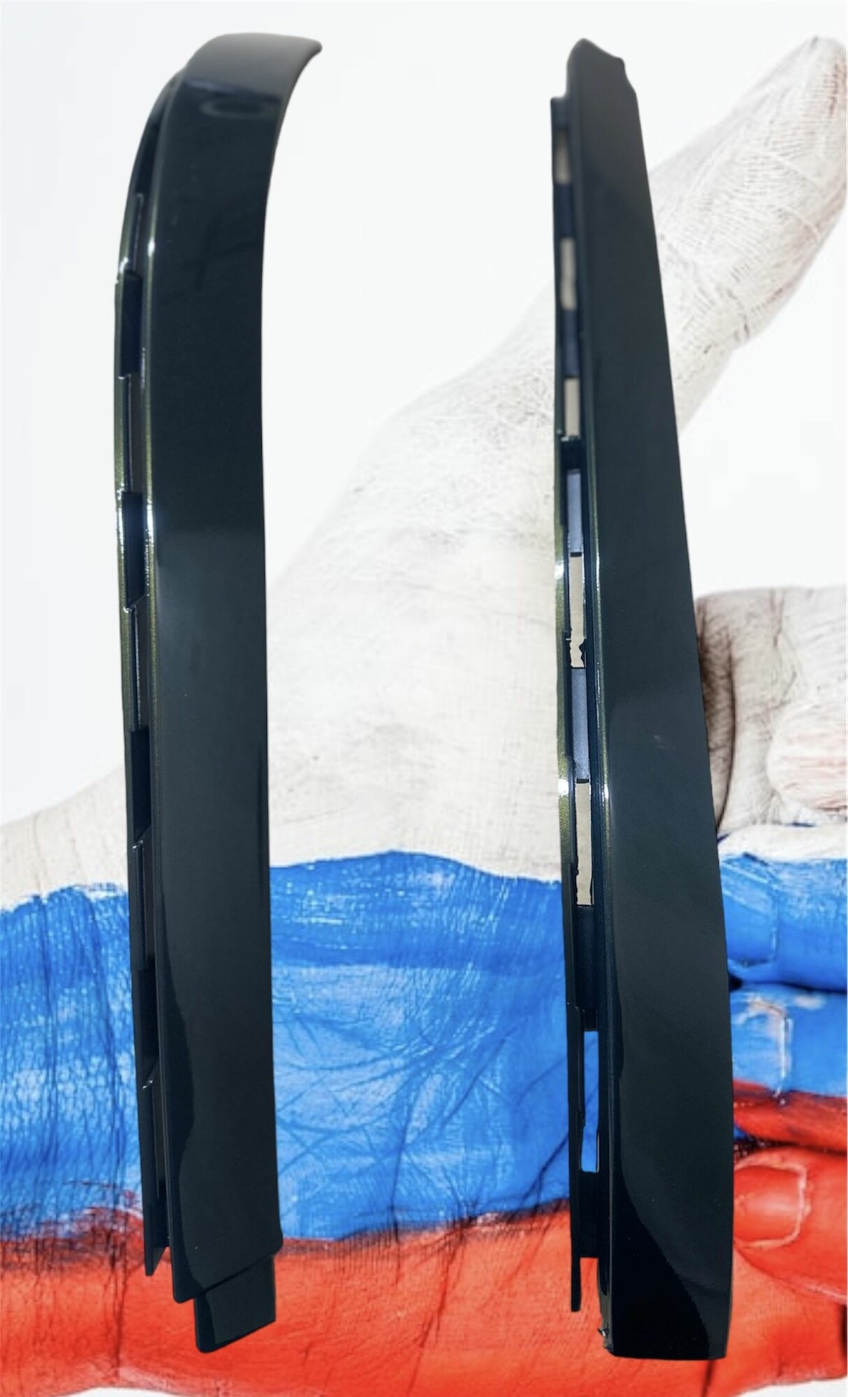 Реснички фар бампера нижние для ВАЗ 2110-2112 Цвет: Ниагара(383)