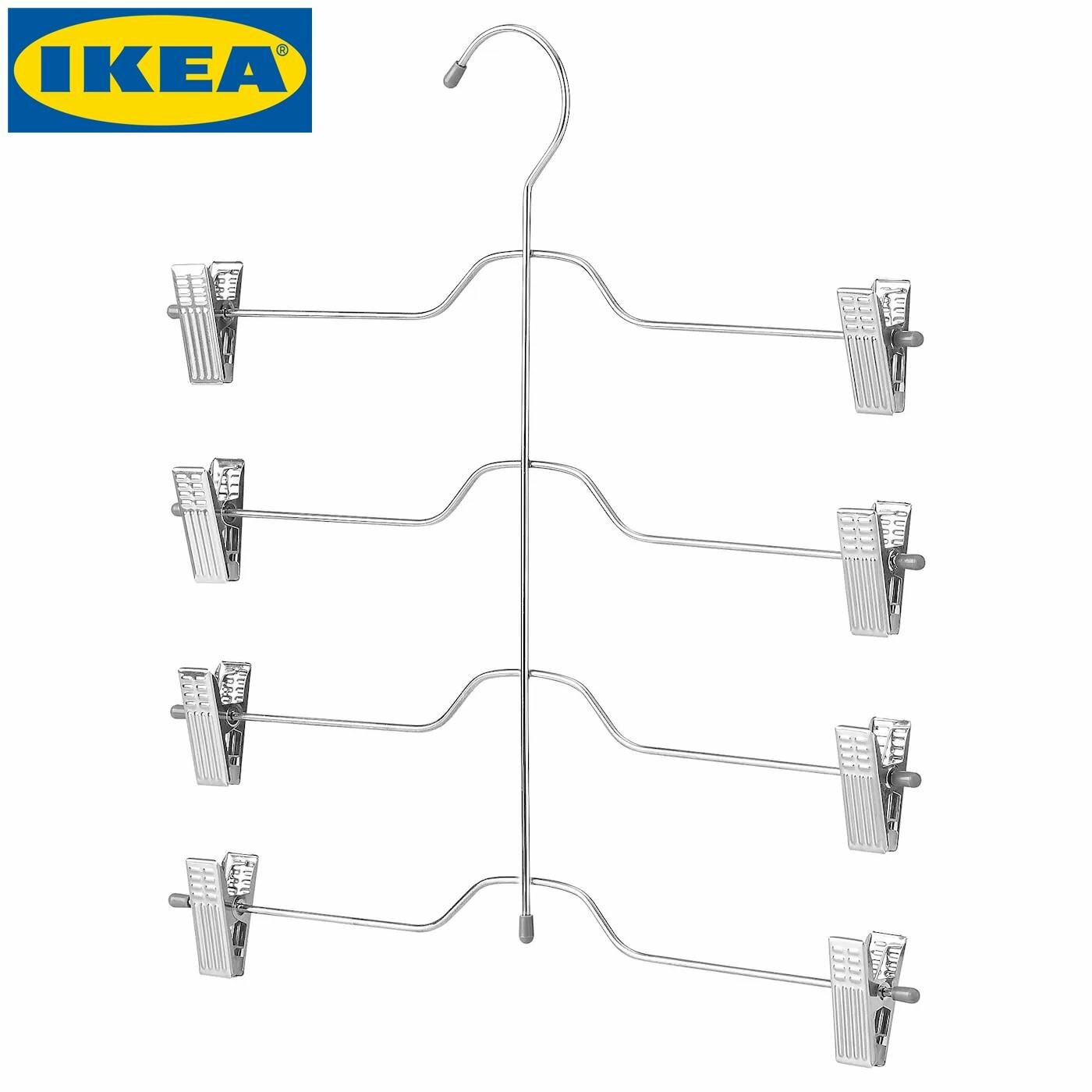 Икеа вайсинг 4-этажная вешалка для брюк/одежды, хромированная