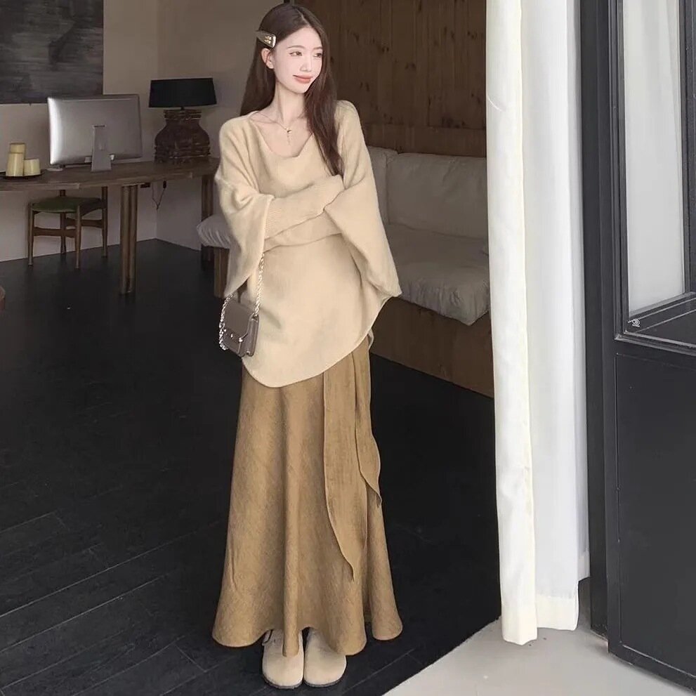 Костюм "Лентяй", свободный, нежно-абрикосовый, песочно-чайный, размер S