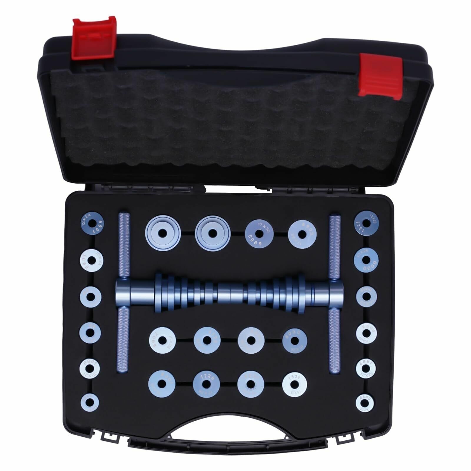 Набор для запрессовки подшипников, алюминиевый, сталь, анодированный