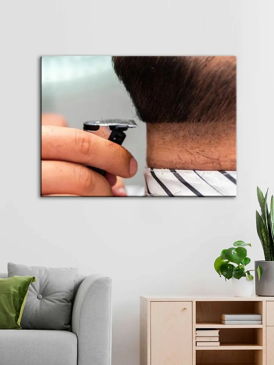 Картина на стену "Барбершоп", 70х50 см