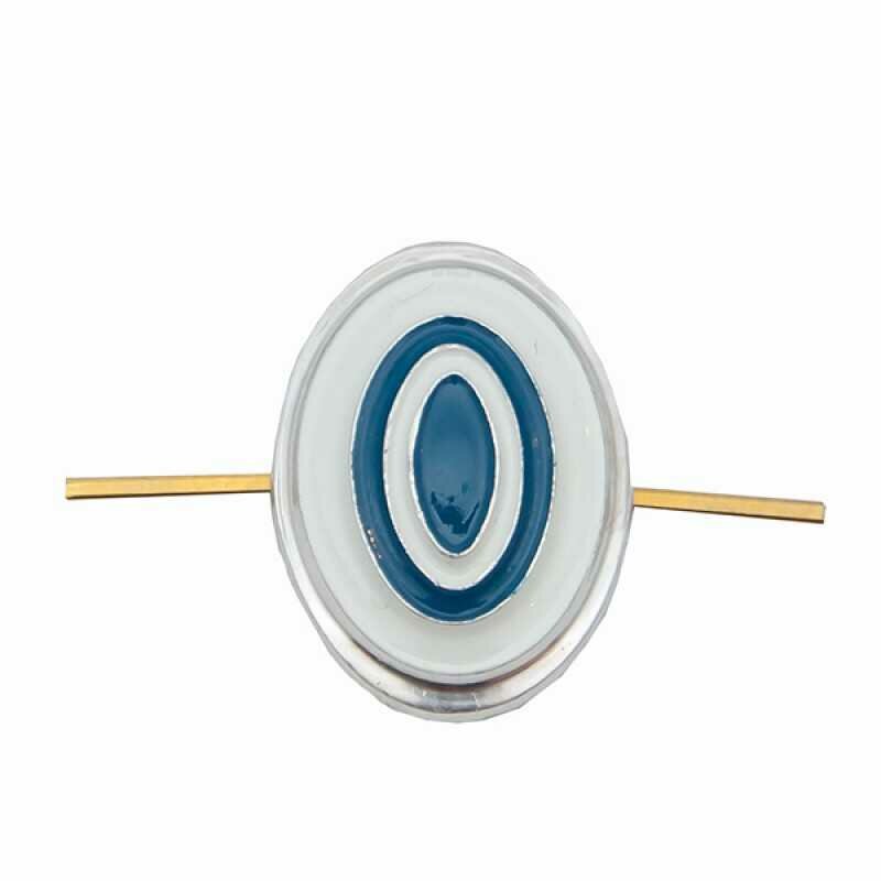 Кокарда Овал казачий (ряд) голубая