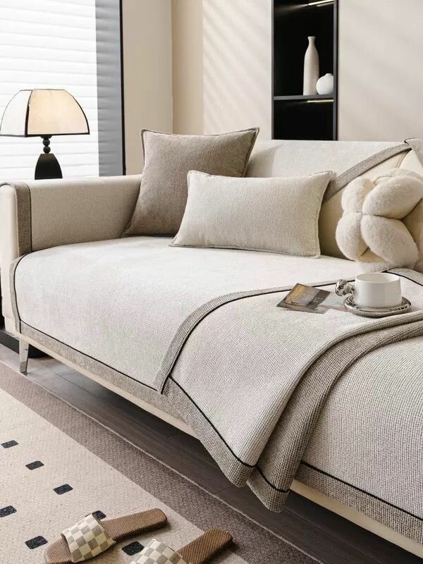 Дивандек накидка 110х110 см покрывало на диван кресло (110х110 /от белого)