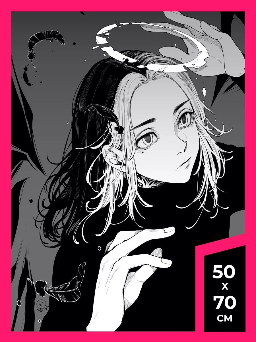 Постер Токийские мстители плакат А1, А2, А3, 50х70 36, матовая фотобумага премиум качества