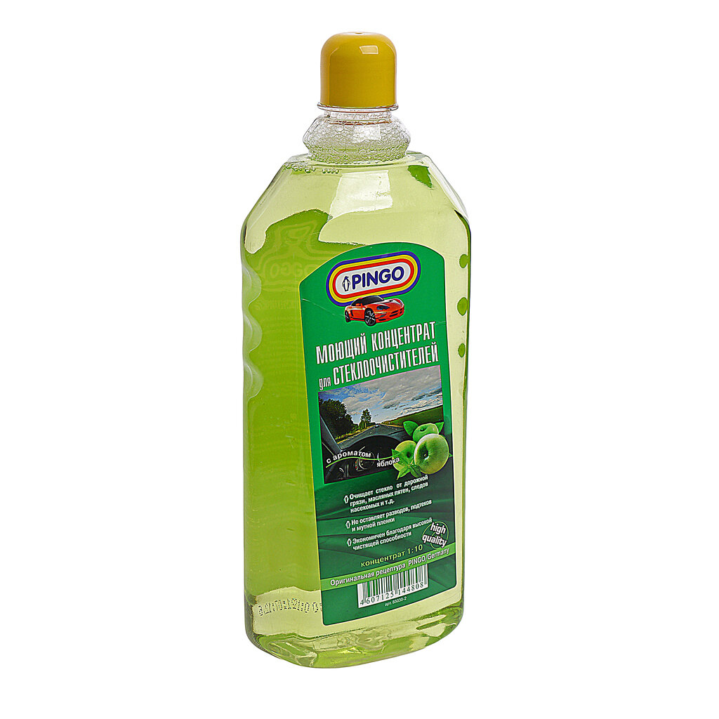 Очиститель стекол концентрат 1:10 яблоко 1л PINGO
