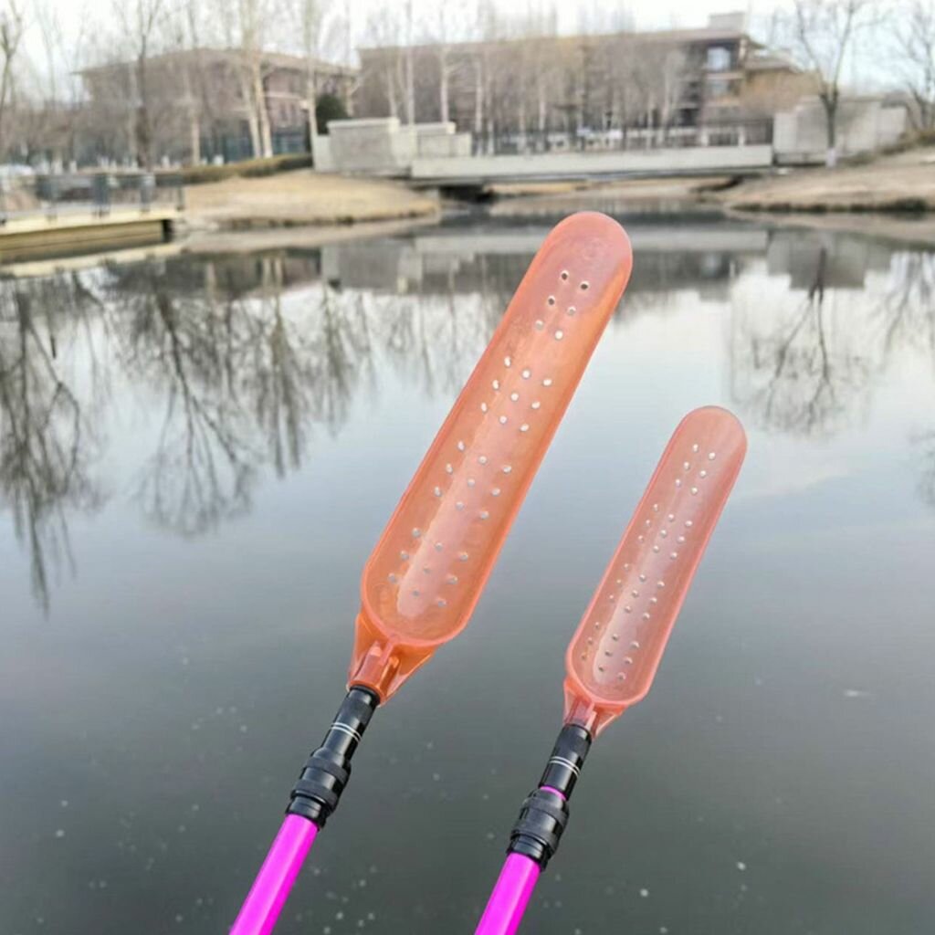 Рыбалка, 2-секционный телескопический стержень для гнездования ложки-стержень и головка ложки