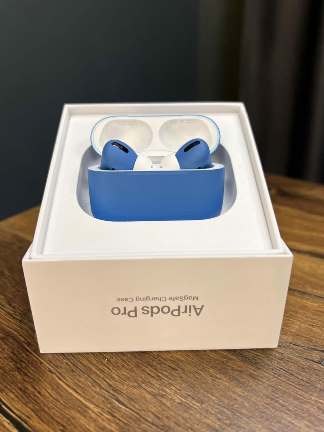 Наушники AirPods Pro 2 Color Type-C (2023) Темно-Голубой матовый (Ral_5015)