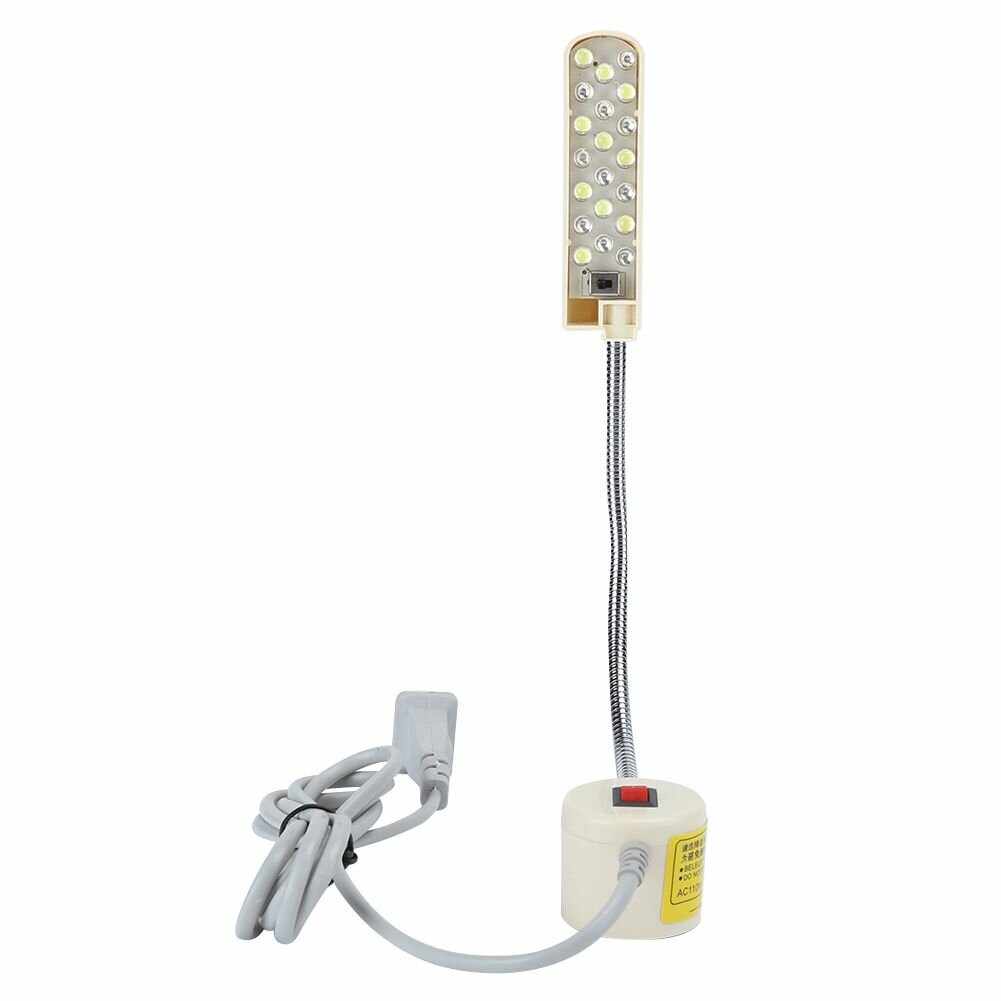 Светильник для швейной машины Гибкая лампа на гибкой стойке для сверлильного станка WorkbenchLathe 110 В # 8209; 250 В (вилка европейского стандарта)