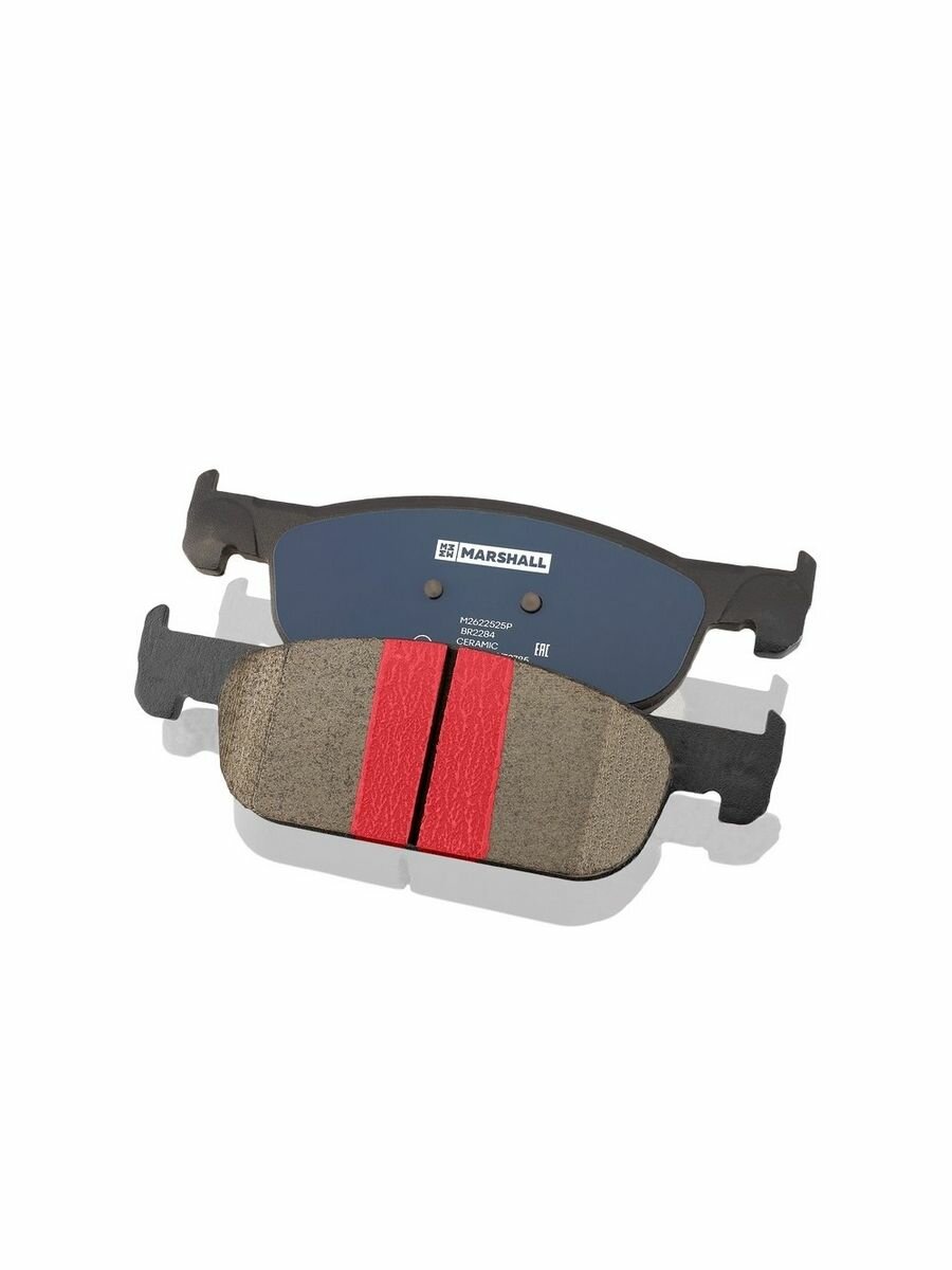 Колодки тормозные дисковые PLUS передние Marshall M2622525P для Lada Xray, Renault Logan II, Sandero II, Clio IV