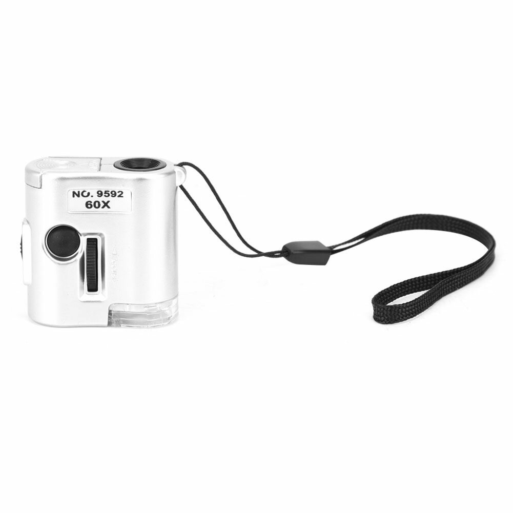 60x Мини-микроскоп с LED для детекции