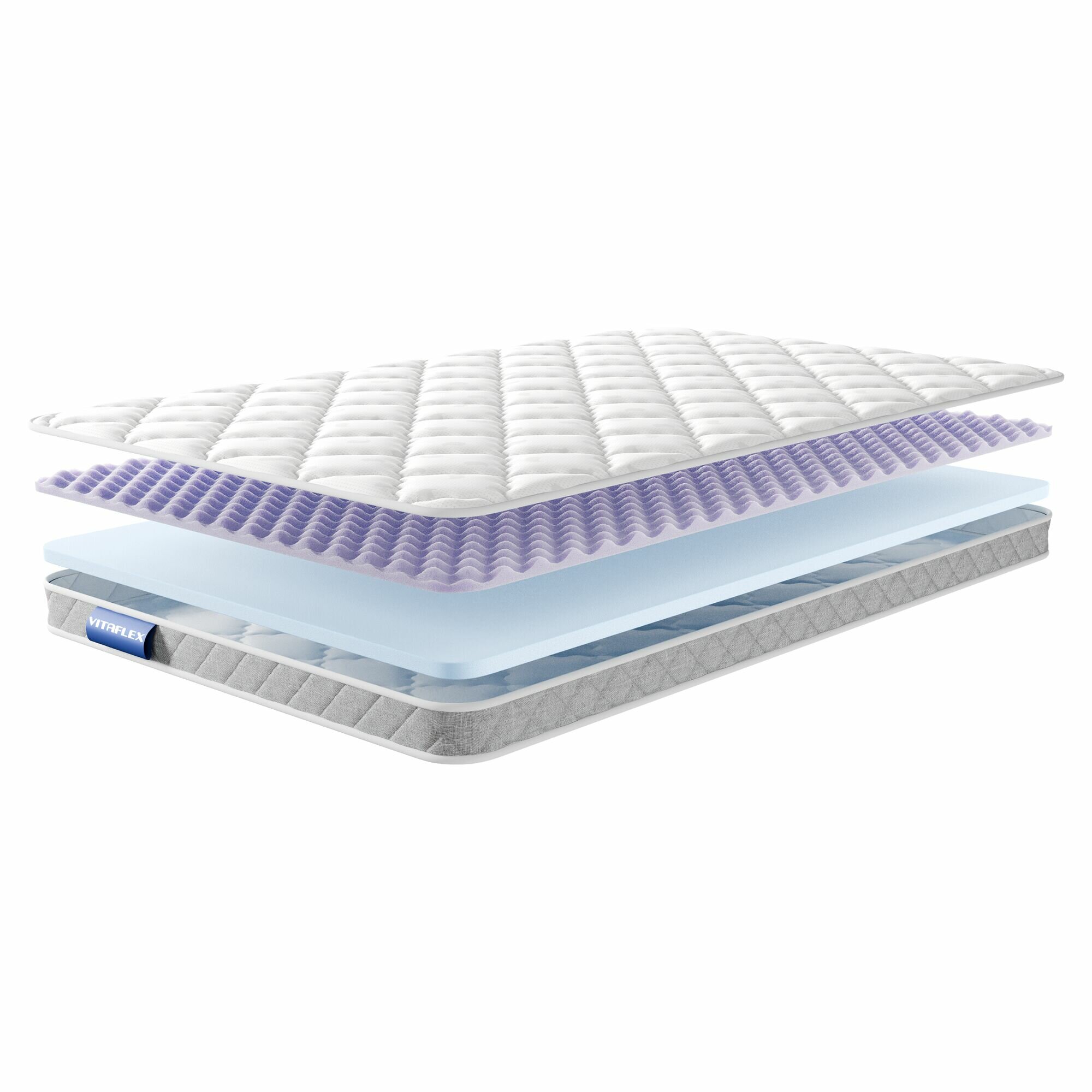 Матрас Vitaflex Forma Relax 90х200 высота 6 см анатомический средней жесткости Беспружинный