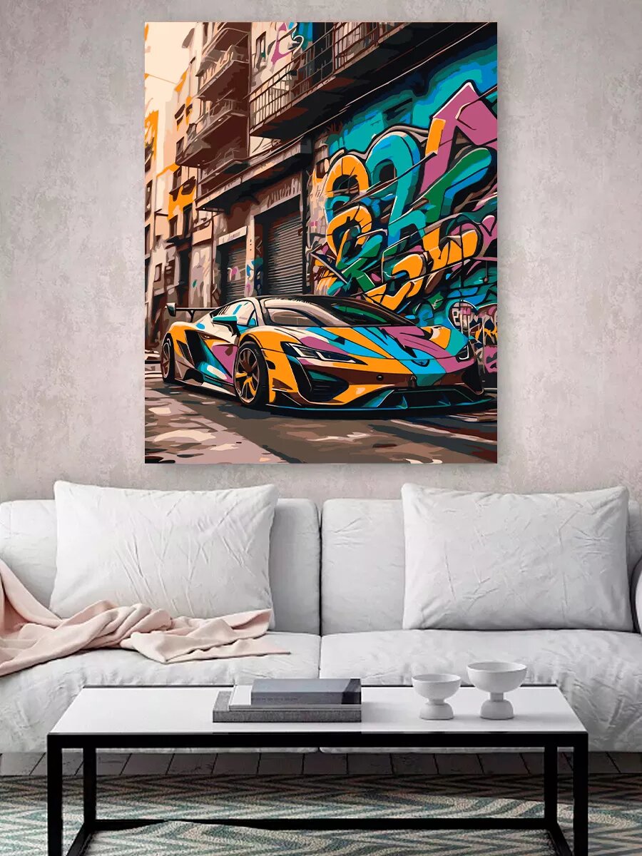 Картина по номерам Ламборджини