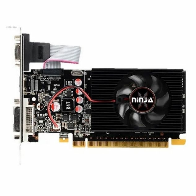 Видеокарта SINOTEX Radeon R5 220 NINJA 1G (AFR522013F) - PCI Express 2.0/2.1 x16, 1 ГБ, DDR3, 64 бит, DVI, HDMI, VGA (D-Sub), GPU 650 МГц