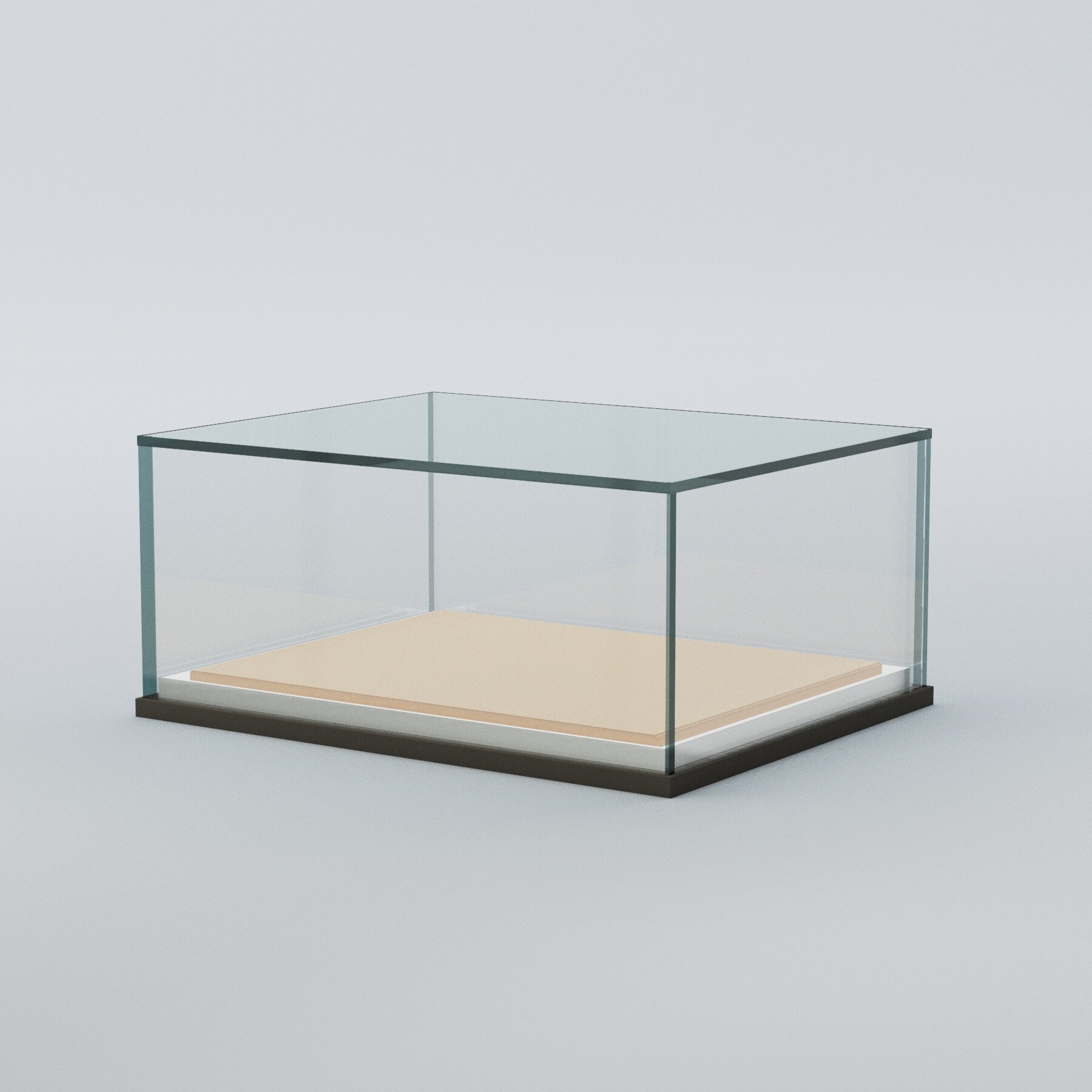 Витрина для музеев "Коллекция" №14 настольная с подсветкой, Черный