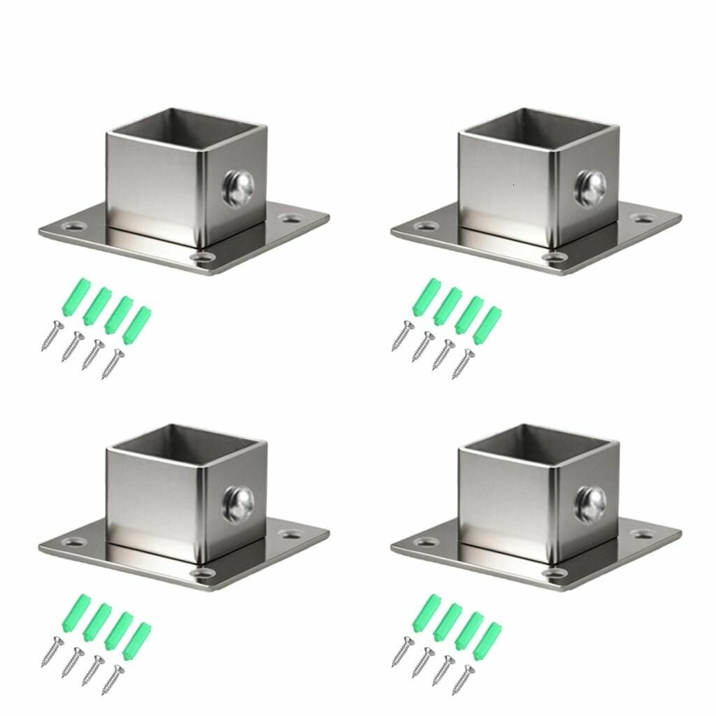 Универсальный фланцевый кронштейн с защитой от подгонки для боковых держателей штанги для одежды