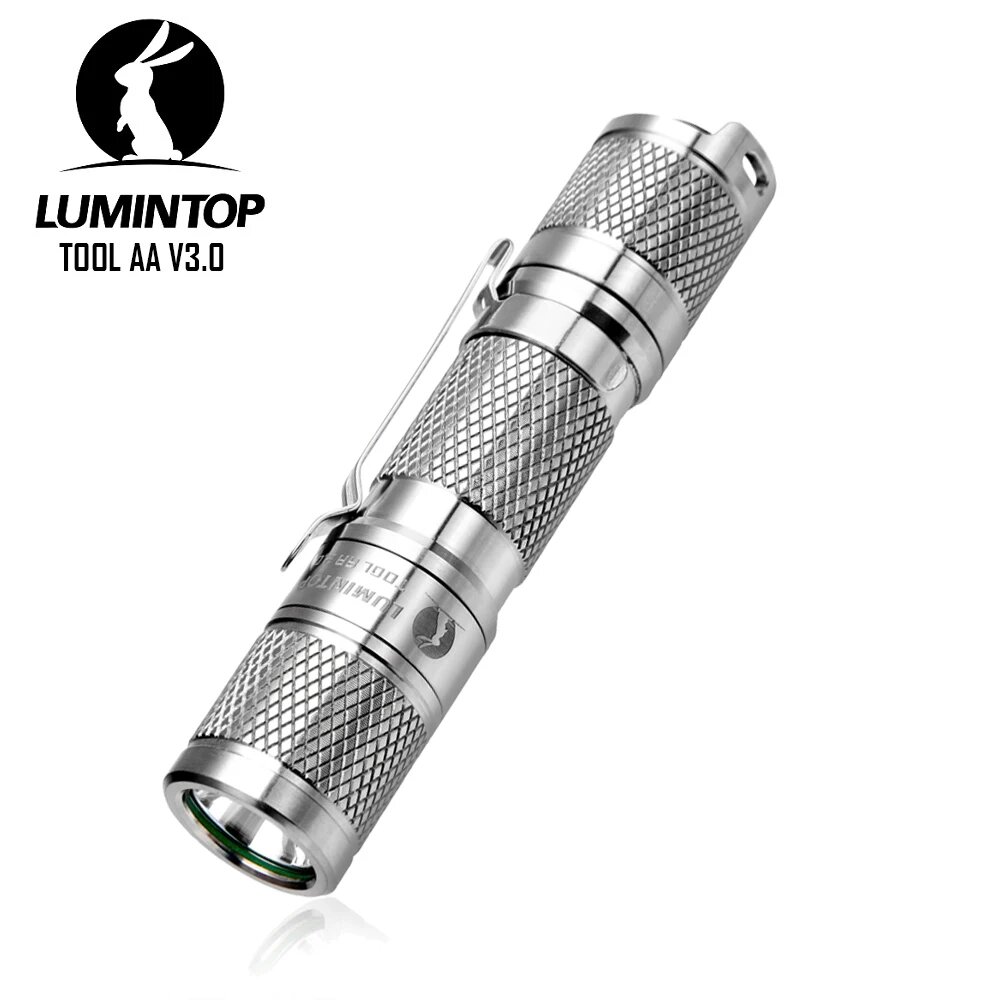 Светодиодный фонарь EDC, титановый фонарик, перезаряжаемая лампа, наружное with 14500 battery