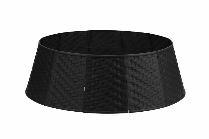 Юбка для елки Glamping Lighting черная Ф57/71xH23 см ABS-пластик , арт. 223766