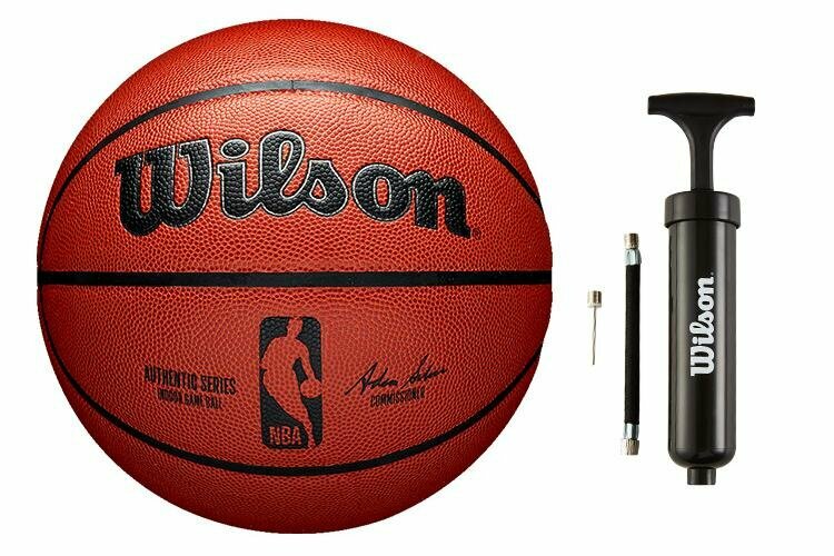 Баскетбольный мяч Wilson NBA Series PU тренировочный, коричневый, красный, размер 7, цвет: orange
