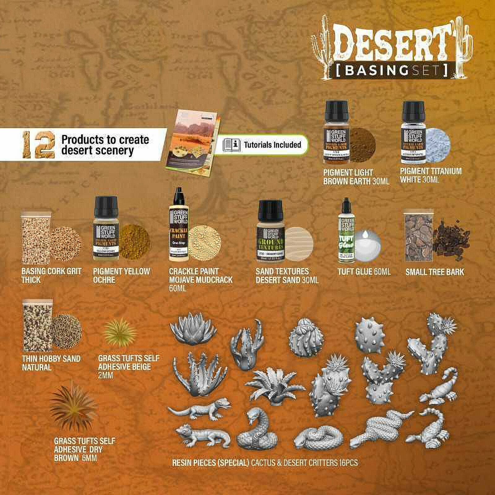 Набор для моделирования Green Stuff World Basing Sets - Desert — фото 1