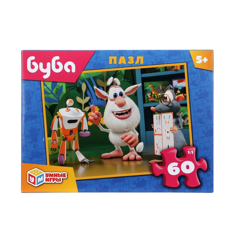 Пазлы классические в коробке, 60 деталей "Буба" УМка 4630395016810