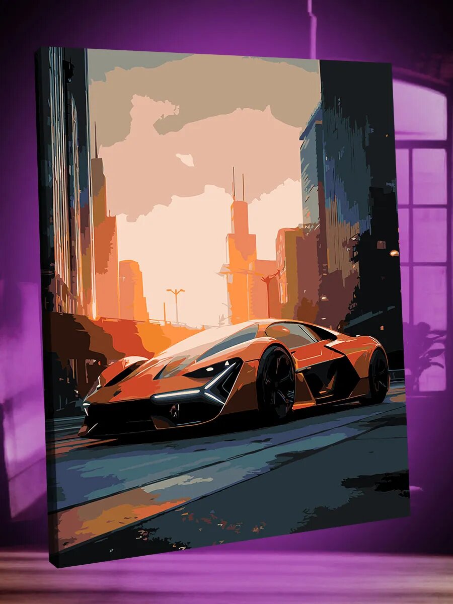 Картина по номерам Машина