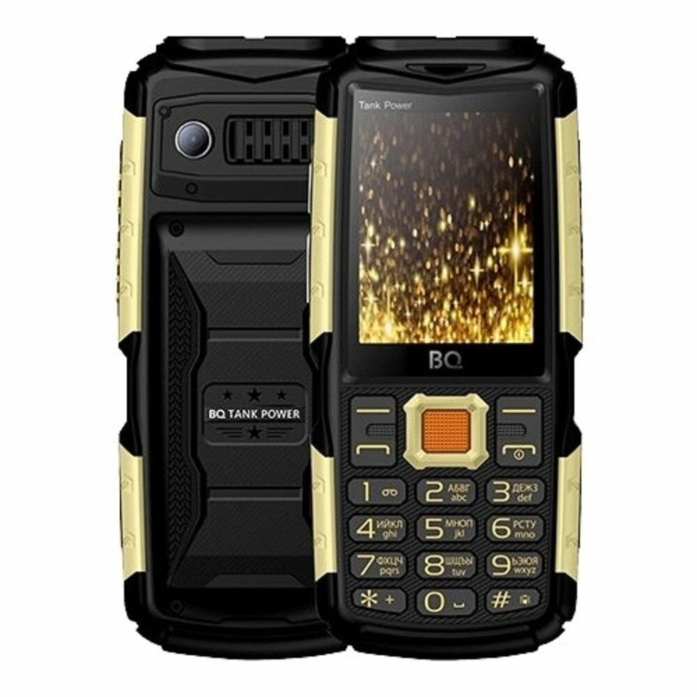 Мобильный телефон BQ-2430 Tank Power Black plus Gold