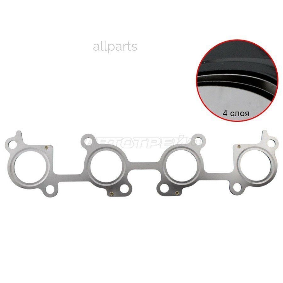 SAT ST-17173-50021 Прокладка выпускного коллектора Toyota Crown 89-12 / Land Cruiser 98-07 1UZFE;2UZFE;3UZFE