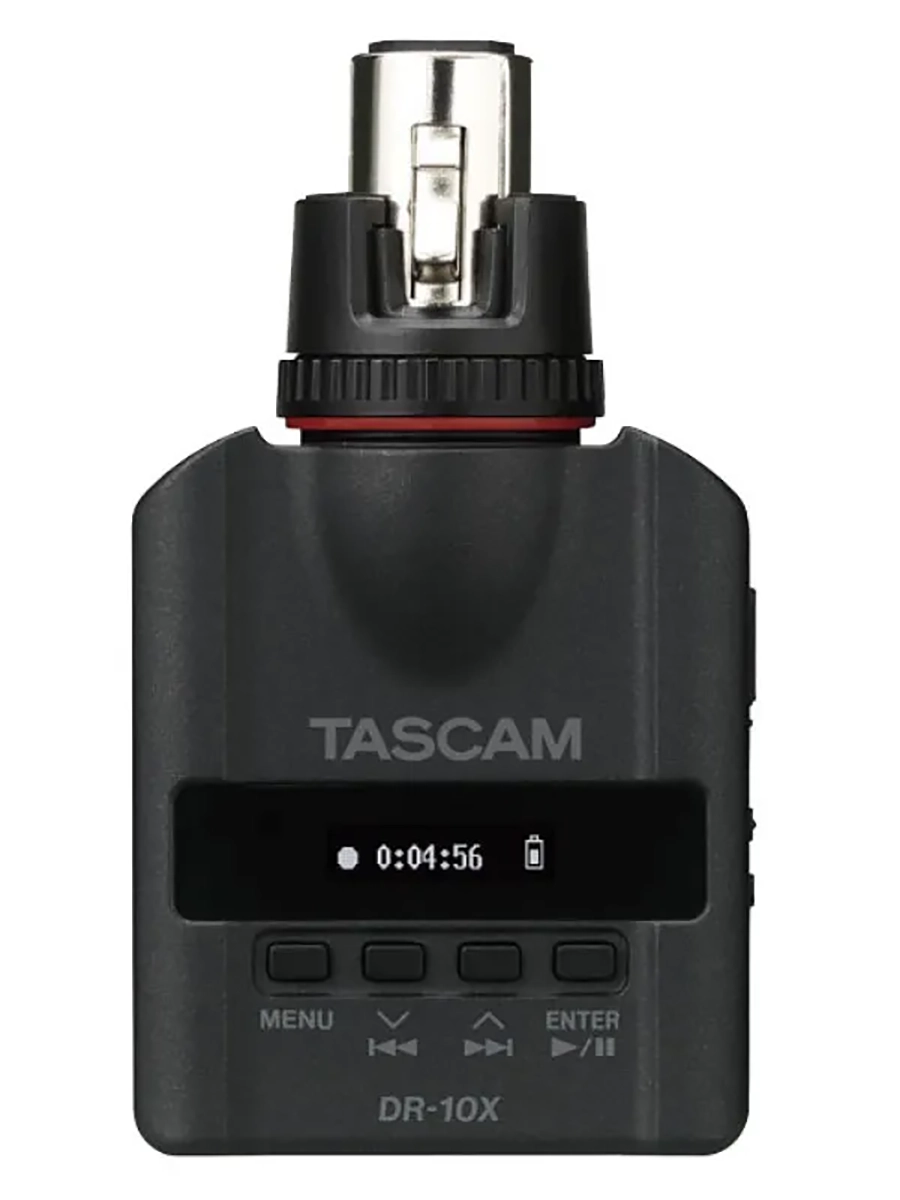 Портативный рекордер Tascam DR-10X, для динамических микрофонов XLR, пластик