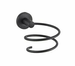 Держатель для фена плойки ванны черный матовый