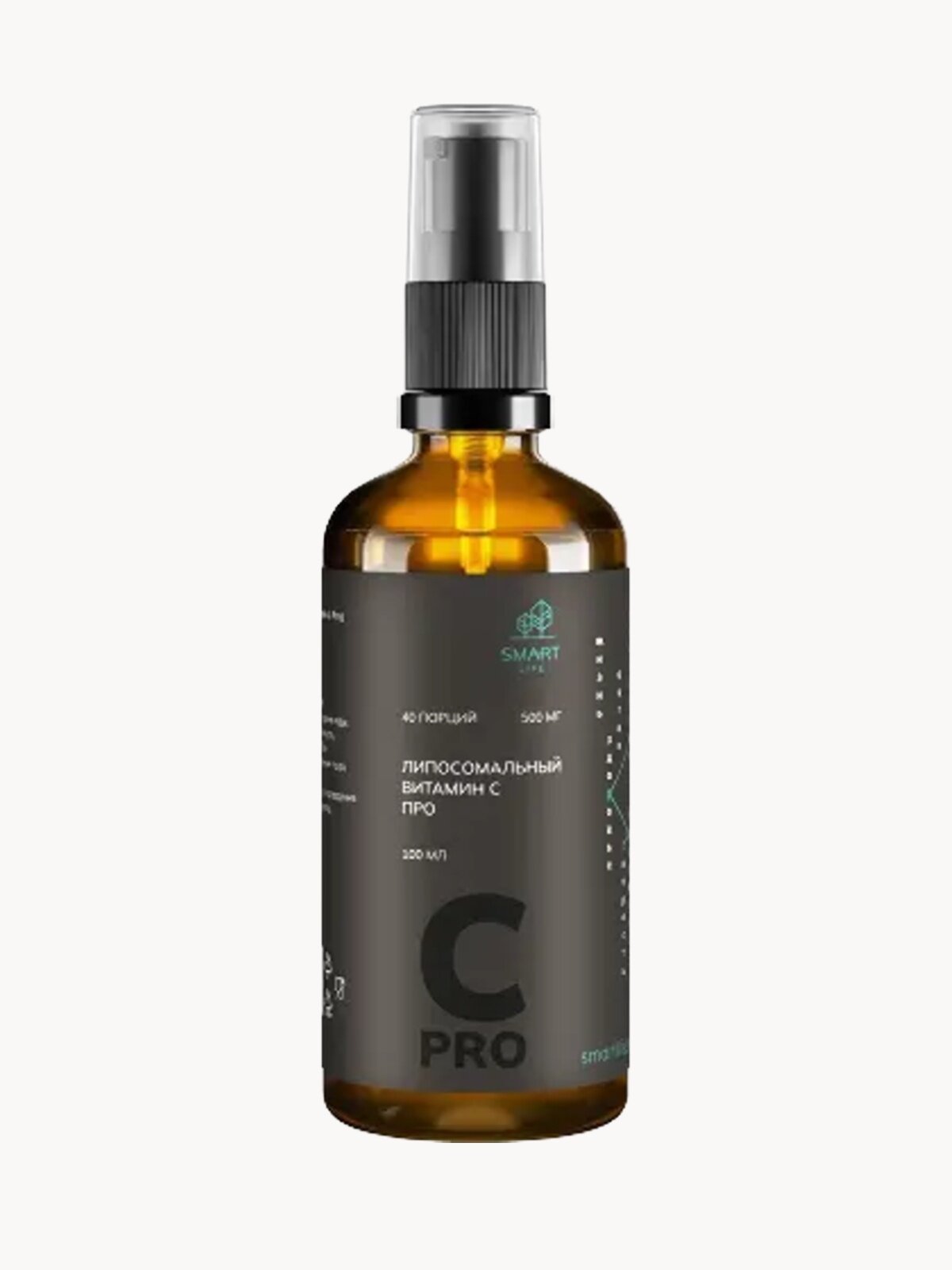 Витамин C Про липосомальный жидкий, 100 мл, 40 порций / витамины для женщин, мужчин, бады для иммунитета, сосудов