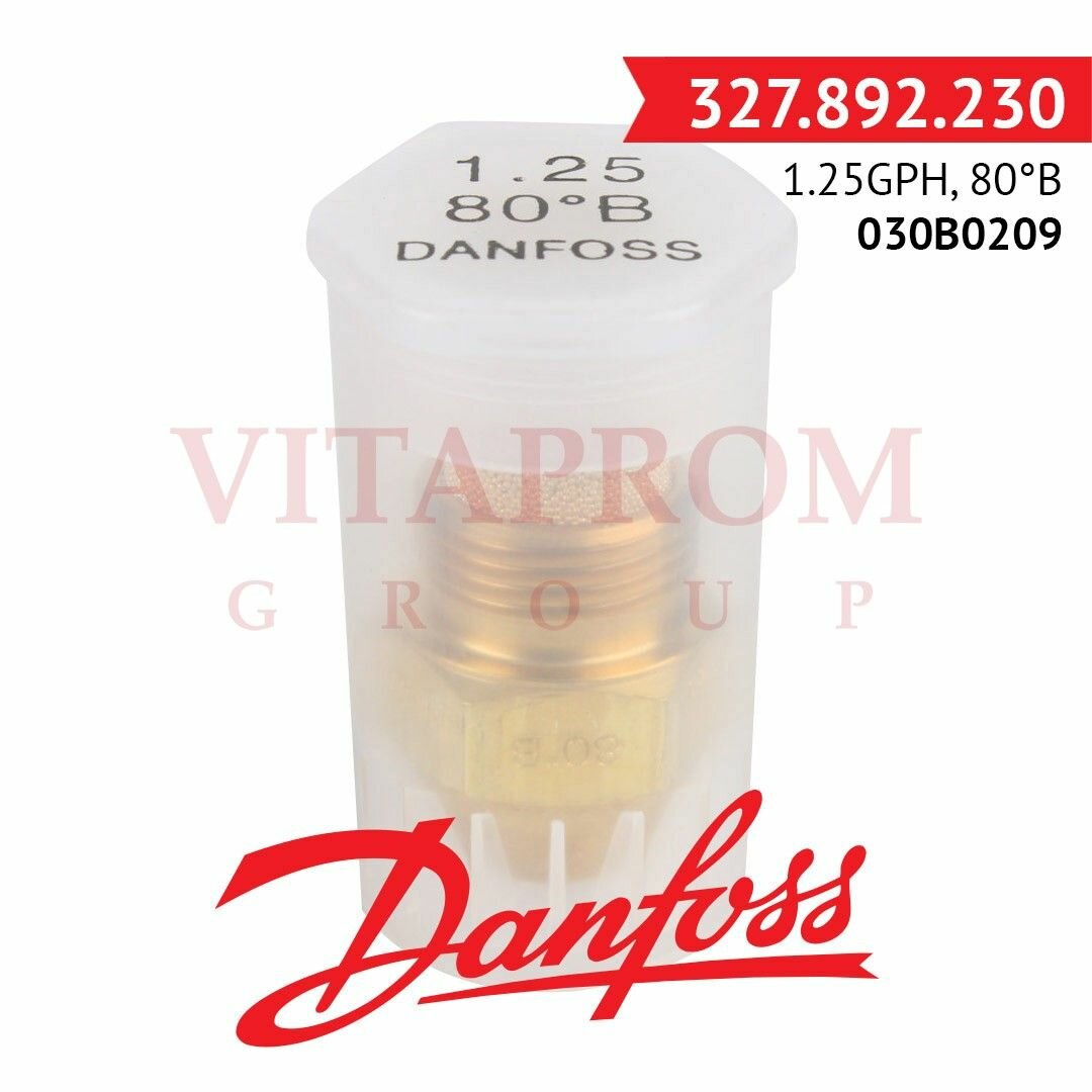 Форсунка Danfoss 1.25GPH, 80B, 030B0209 — фото 1