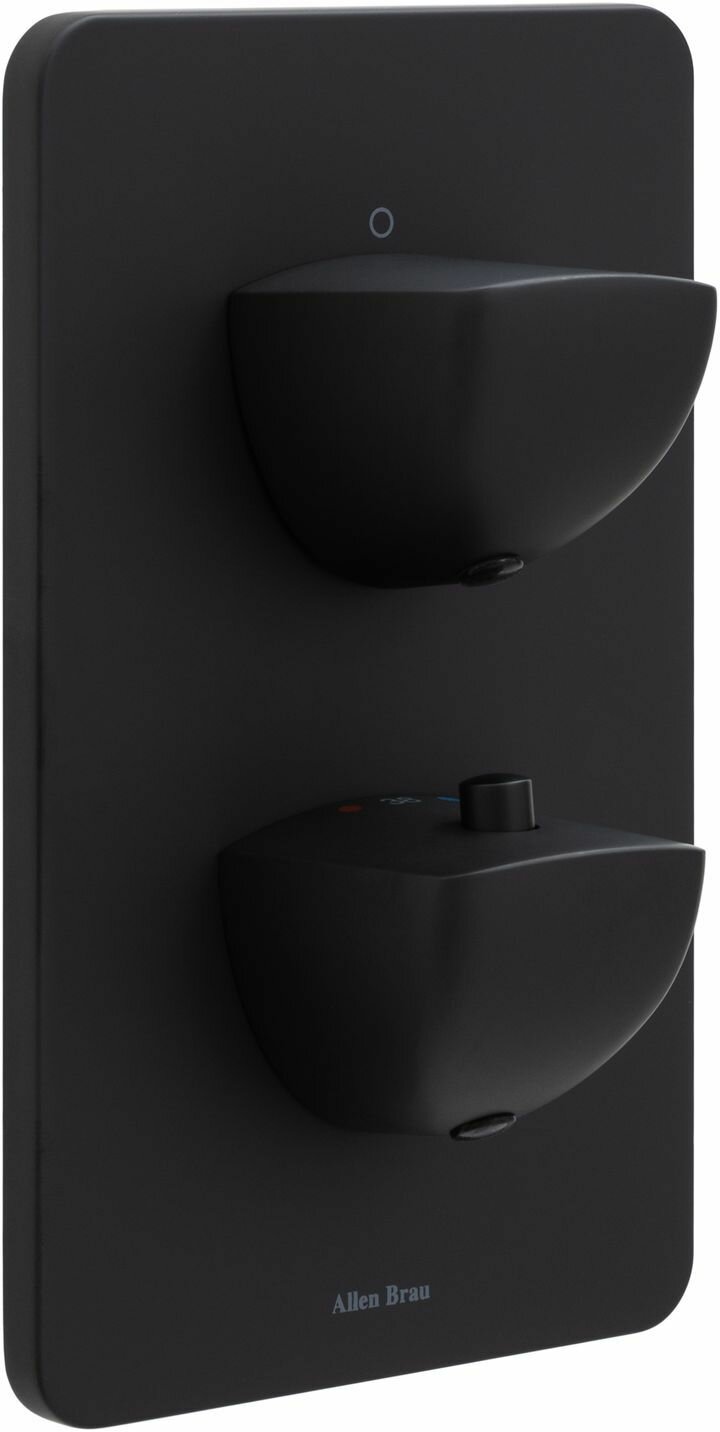 Смеситель для душа Allen Brau Infinity 5. KE21FN11VM6-AC31JB (с внутренней частью, 1 выход) черный матовый