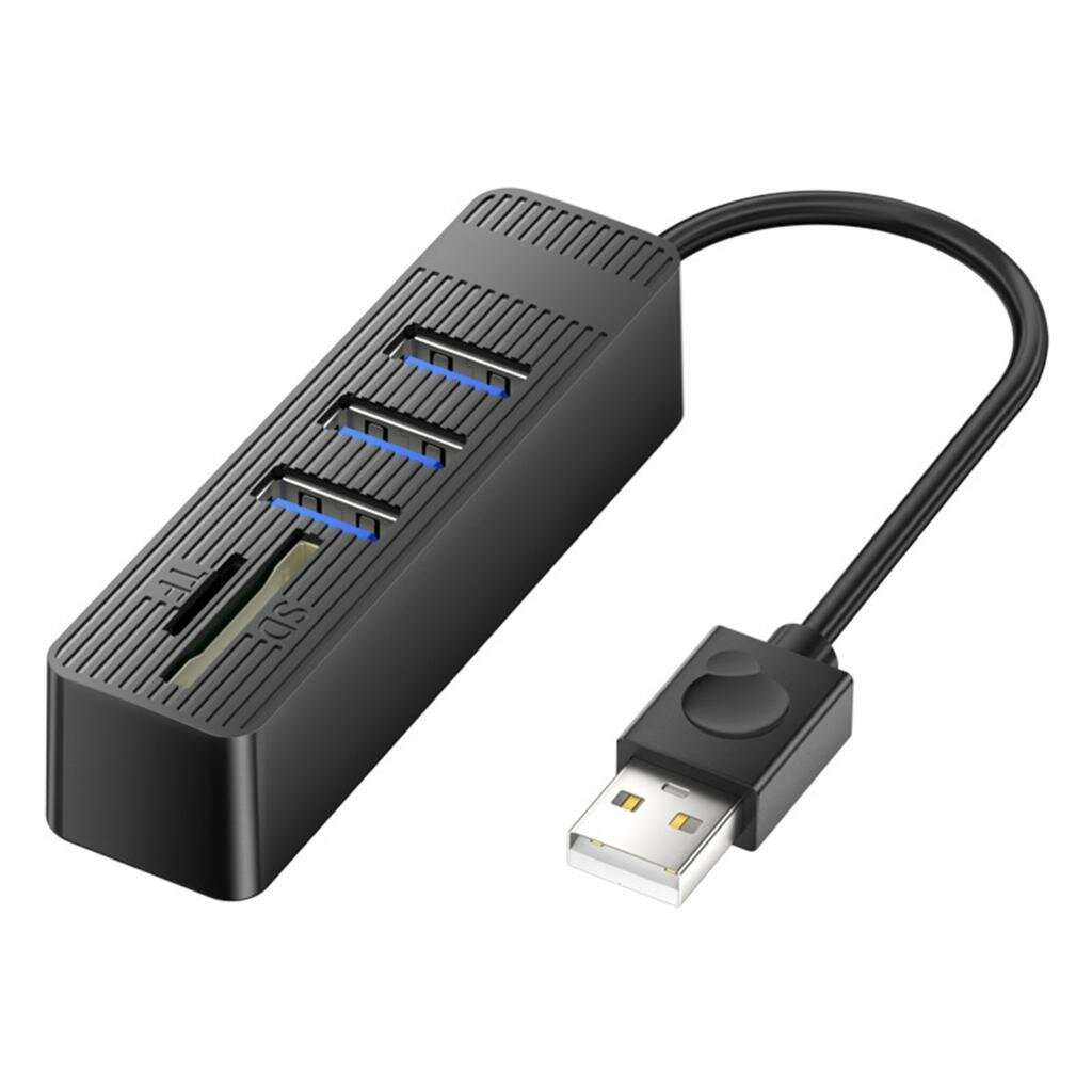 USB-хаб с кардридером ABS Metal, A