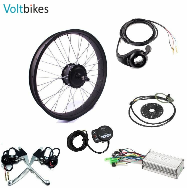 Мотор-колесо для фэтбайка заднее редукторное, 24" 750Вт, KT LED 900, 190мм, набор (KT-DDK)