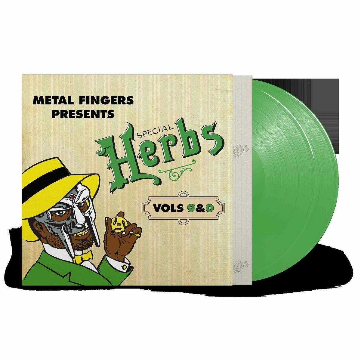 MF Doom - Metal Fingers Presents: Special Herbs Vol.9 & 0 (coloured) (2LP) 2025, Rhymesayers, Evergreen Vinyl, Limited Edition, Фирменная виниловая пластинка