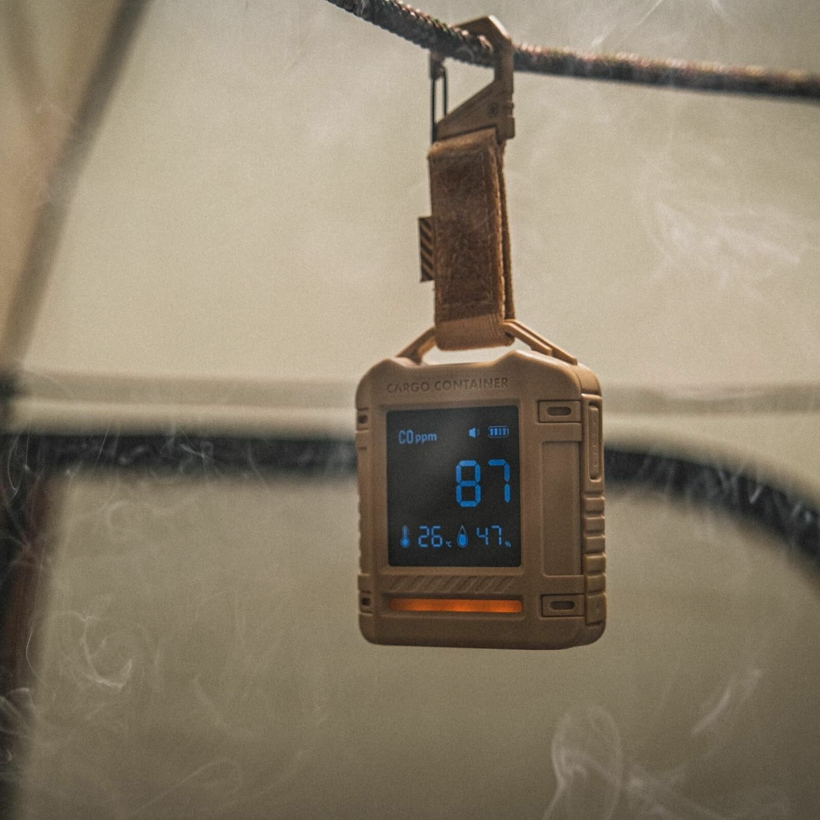 CARGO CONTAINER CO-детектор, датчик угарного газа для палатки, портативный, с экраном и термометром